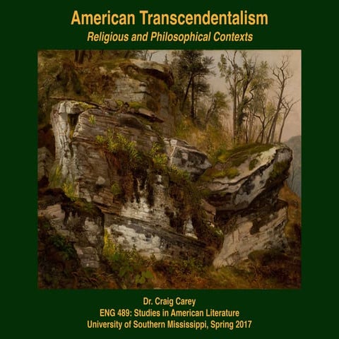 American Transcendentalism: Religious and Philosophical Contexts | PDF