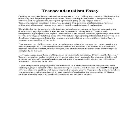 Transcendentalism Essay.pdf