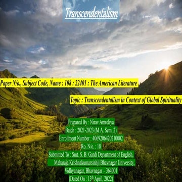 Transcendentalism in Context of Global Spirituality.pptx