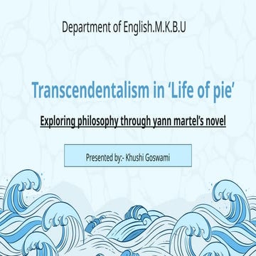 Transcendentalism in ‘Life of pie’ .pptx