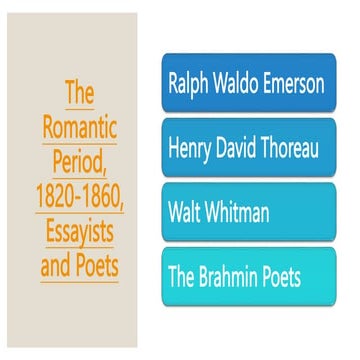 Transcendentalist- Ralph Waldo Emerson and Henry David Thoreau.pptx