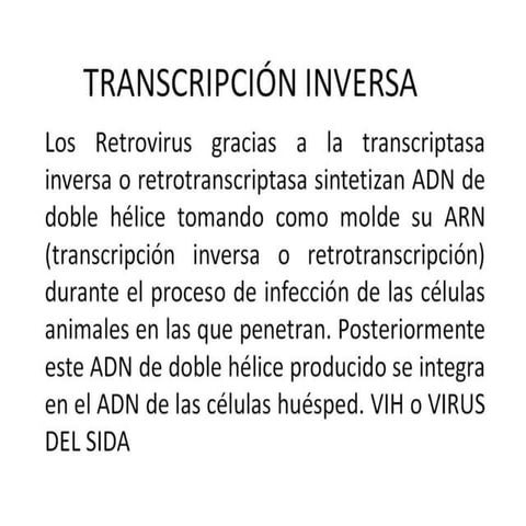 Transcripción inversa | PPTX