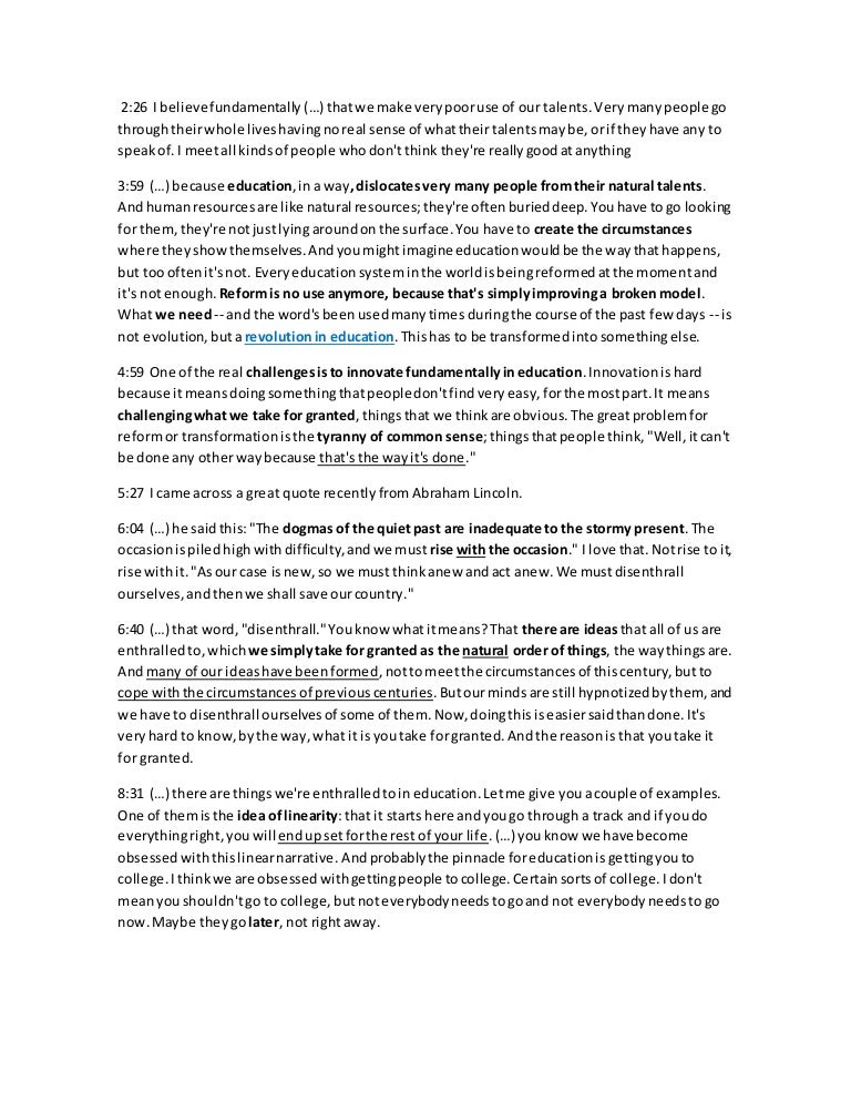 Transcript Ted Talk Transcript Ted Talk