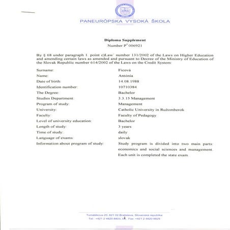 Transcript of Bachelor Degree | PDF