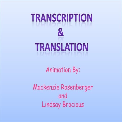 Transcription | PPTX