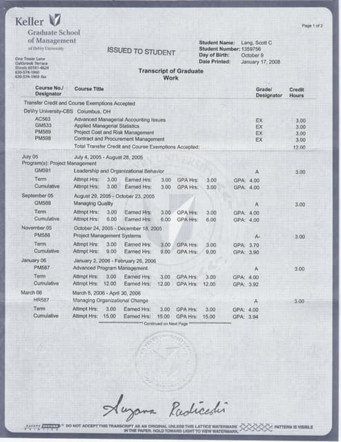 B.SC TRANSCRIPT CERTIFICATE (THE FUTURE UNIVERSITY) | PDF