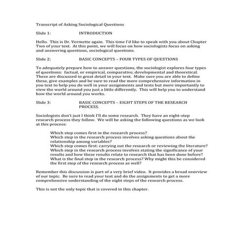 Vermette - Transcript - Chapter 1 - Asking sociological questions ...
