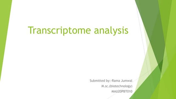 Transcriptomics | PPT