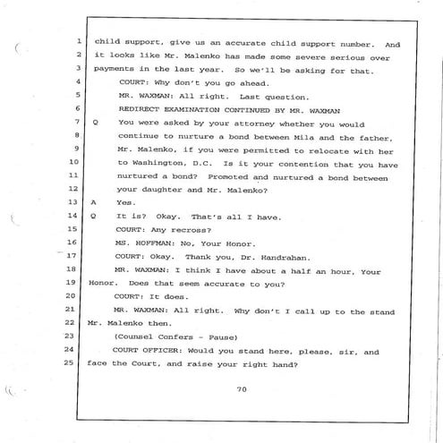 Transcript to judge moskowitz jan 2011 hearing (2) | PDF