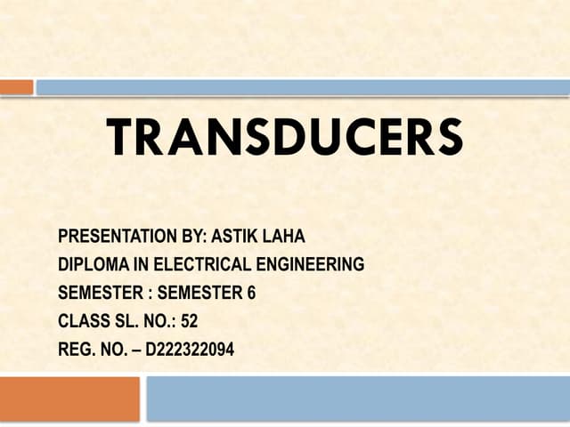 Transducers | PPT