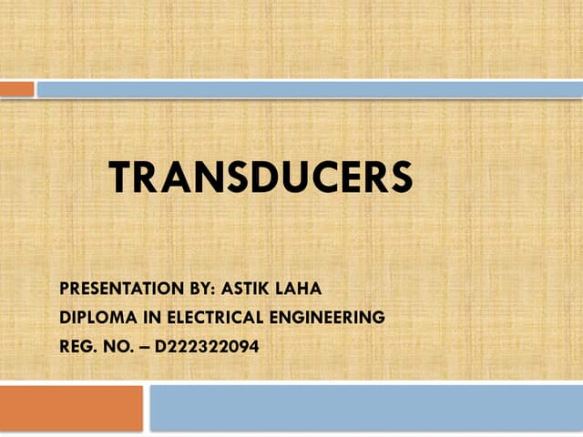 Transducers | PPT
