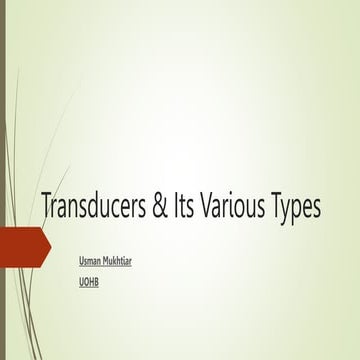 Transducers & Various Types.pptx