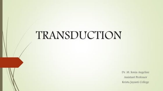 Transduction | PPT