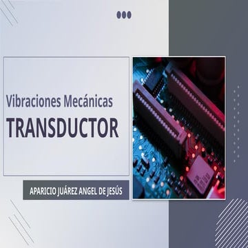 transductores | PPTX
