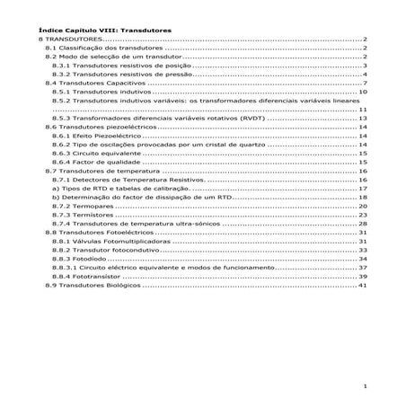 Transdutores | PDF