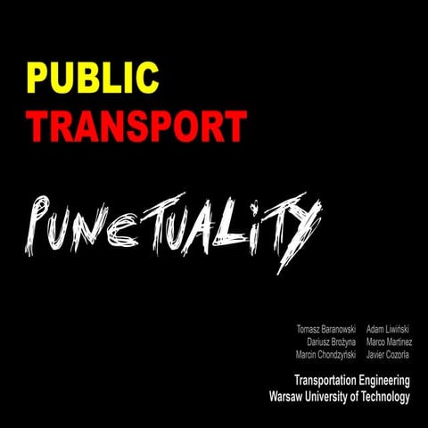 Public Transport Punctuality | PDF