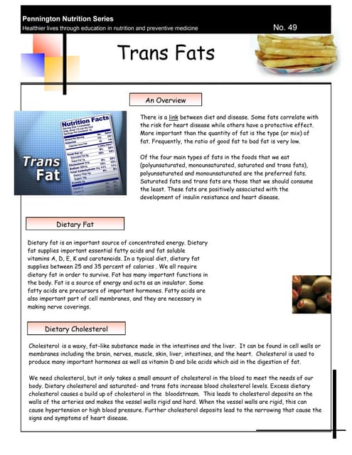 Trans Fat | PPT