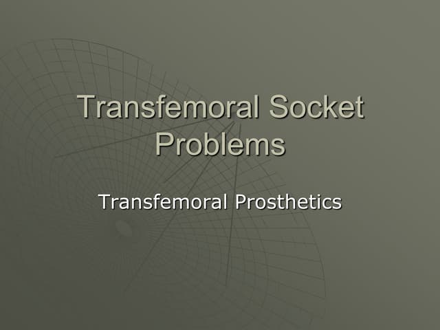 Transtibial Dynamic Alignment | PPT | Death, Injury, or Military ...
