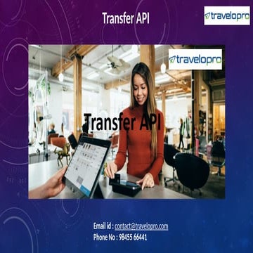 Transfer API | Transfer Booking Engine | PPT