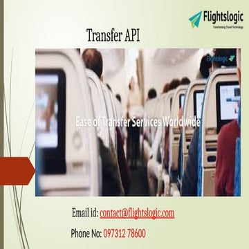 Transfer API | Transfer Booking Engine | PPTX