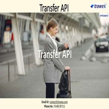 Transfer API | Transfer Booking Engine | Transfer Booking | PPTX