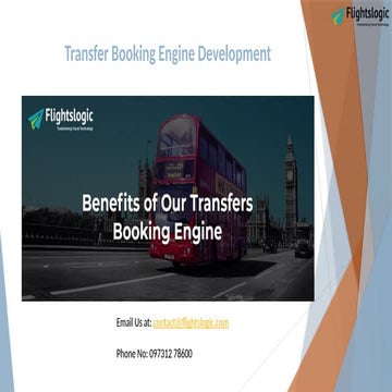 Transfer Booking Engine Development | API Integration | PPTX
