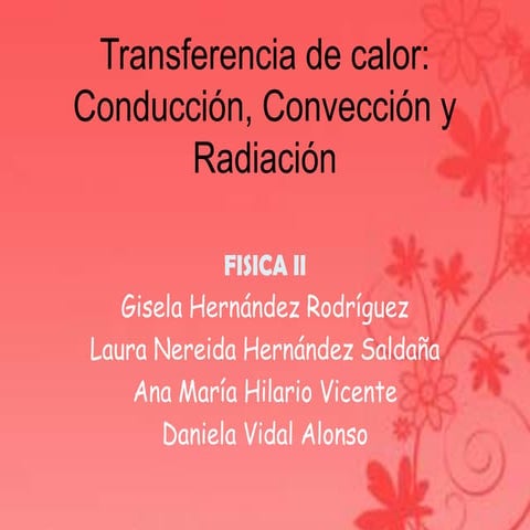 Transferencia de calor | PPT