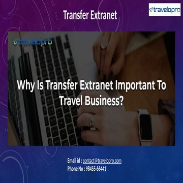Transfer Extranet | Transfer Booking Engine | Transfer API | PPTX