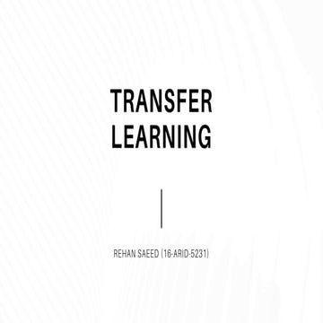 Transfer Learning | PDF
