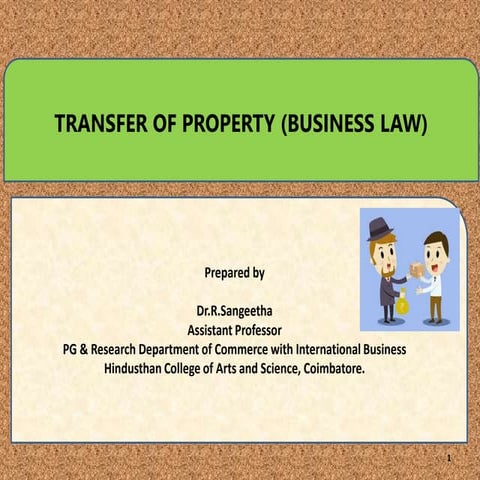 Transfer of property | PPTX