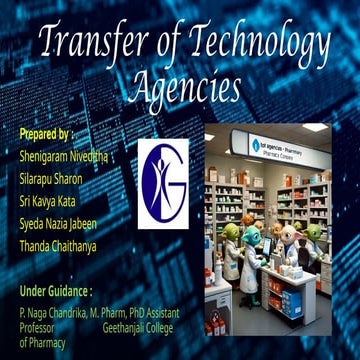 TOT Agencies in India, Transfer of Technology Agencies.pptx