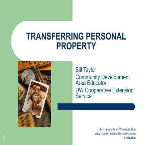Transferring Personal Property | PPT