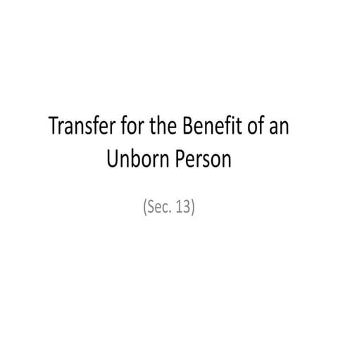 Transfer to ub | PPTX