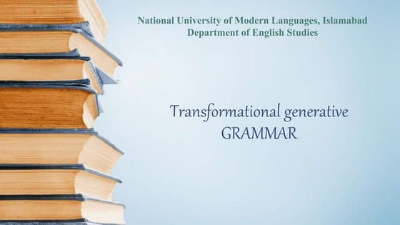 Generative grammar | PPT