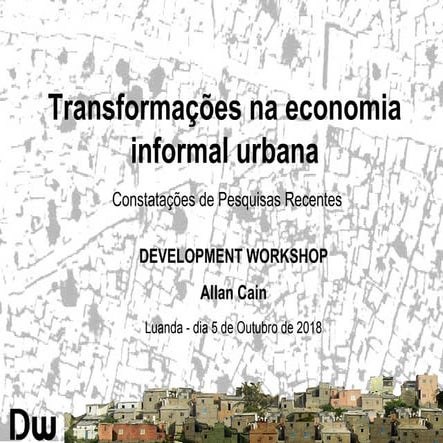 Transformações na Economia Informal Urbana | PPT