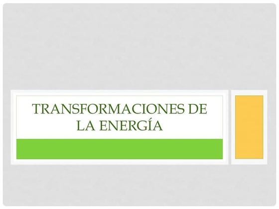 Mapa conceptual sobre la energía | PPT