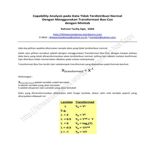 Metode maximum likelihood | DOCX