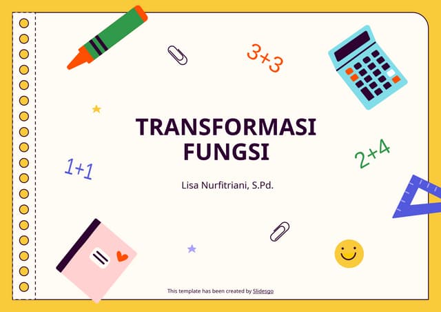 Transformasi Fungsi kelas 12 kurikulum merdeka | PPTX