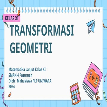 Transformasi geometri dalam matematika lanjut | PPTX