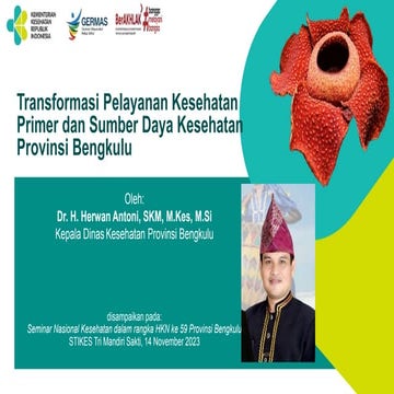 Transformasi layanan Primer dan SDM Kesehatan | PPTX