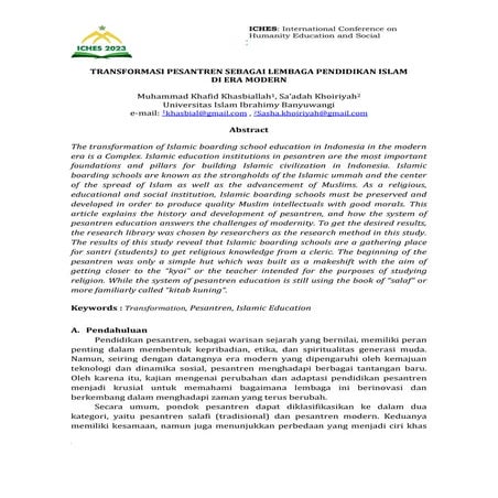 TRANSFORMASI PESANTREN SEBAGAI LEMBAGA PENDIDIKAN ISLAM.pdf