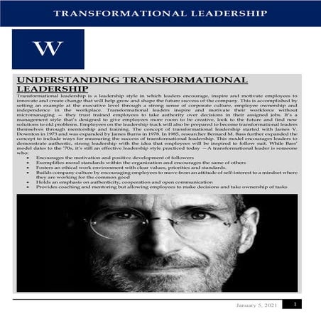 Transformational Leadership | PDF
