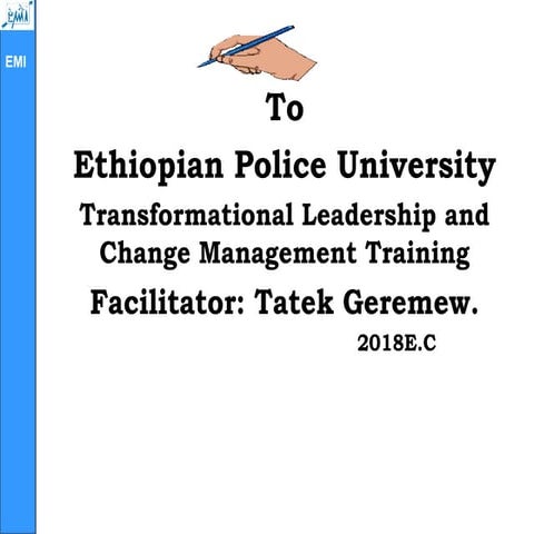 Transformational Leadership Tatek.ppt is verey helpful for any traing ...