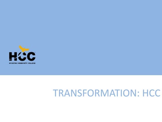 HCC Spring Transformation Tour | PPT