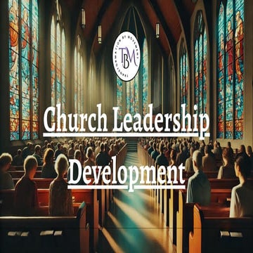 Transformation By Movement Church Leadership Development.pdf ...