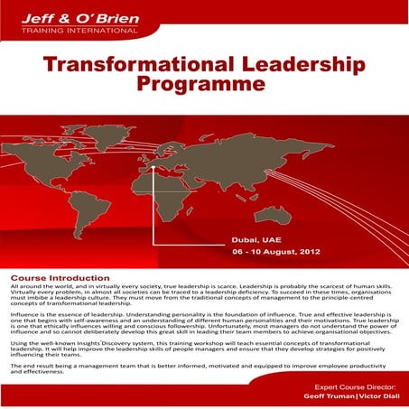 Transformation Leadership Programme | PDF