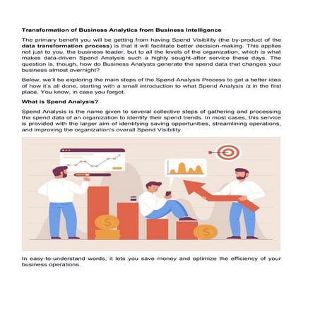 Transformation of business analytics from business intelligence | PDF