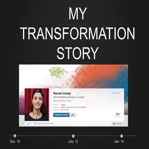 My Transformation Story at LinkedIn | PPTX