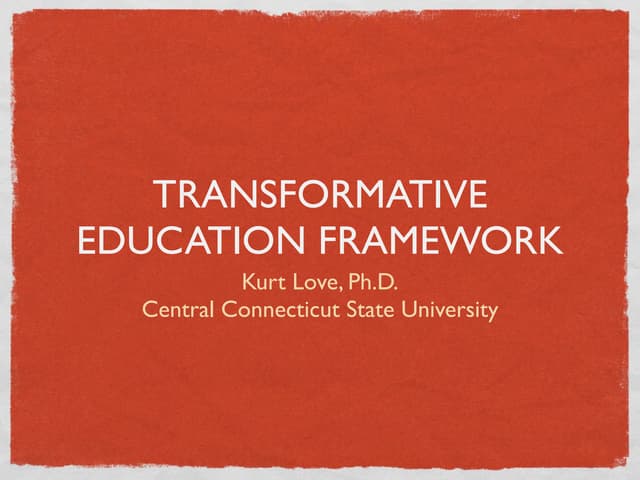 Transformative Education | PPTX