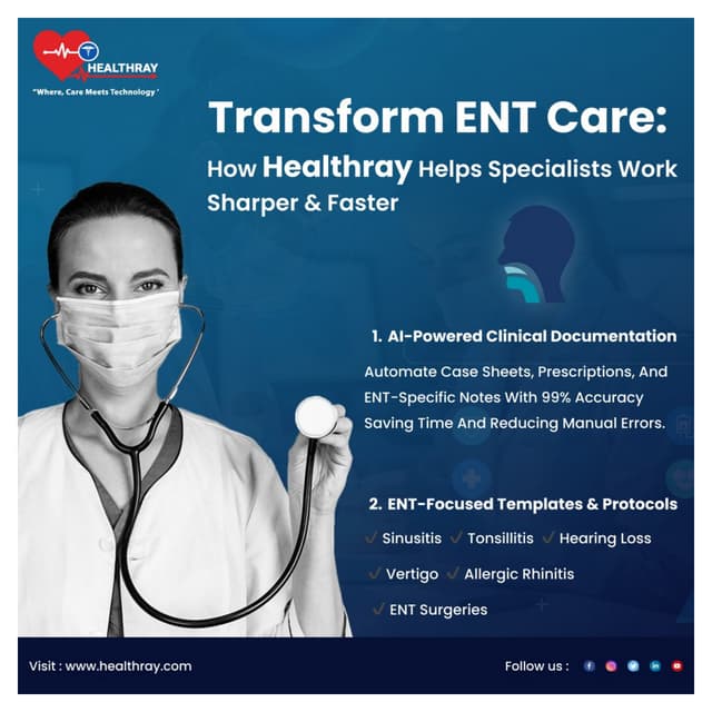 Transform ENT Care How Healthray Helps Specialists Work Sharper ...